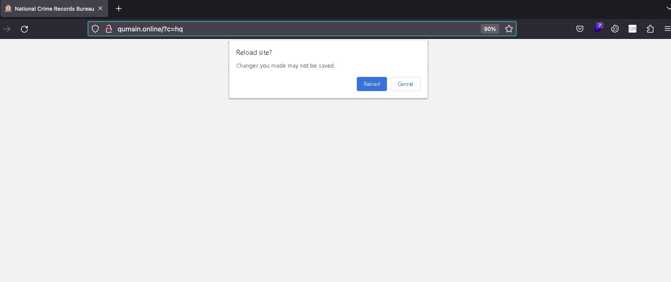 Exposing the Fake NCRB Fine Scam – Fullscreen Browser Lock & Phishing ...
